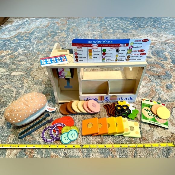 Melissa & Doug | Toys | Melissa Doug Slice Stack Sandwich Counter ...
